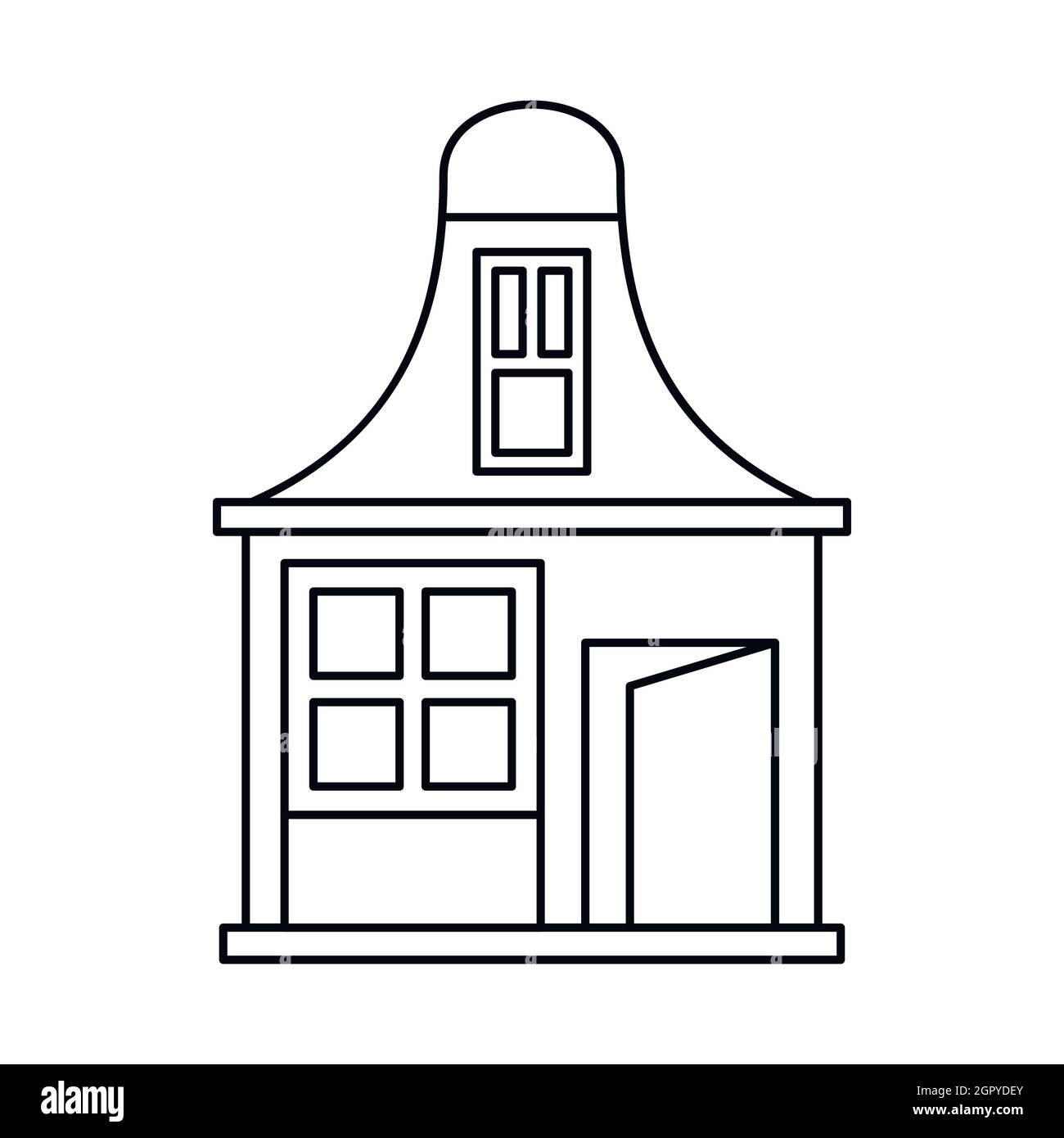 House icon line style Cut Out Stock Images & Pictures - Alamy