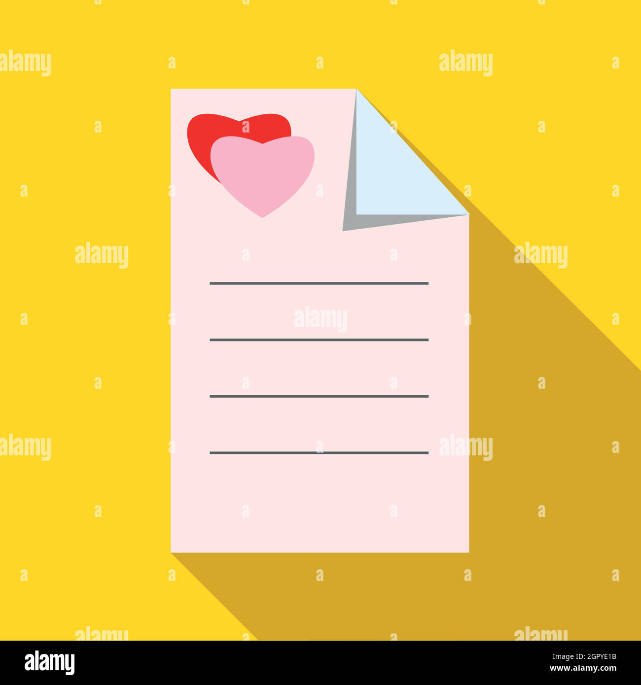 Wedding invitation icon, flat style Stock Vector Image & Art - Alamy