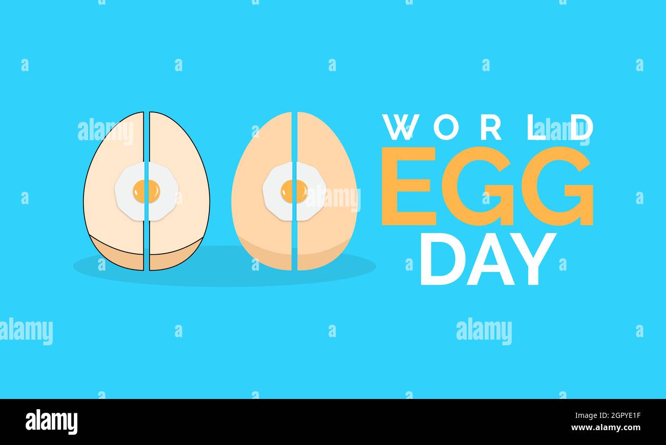 World egg day banner template design with white background Stock Vector ...