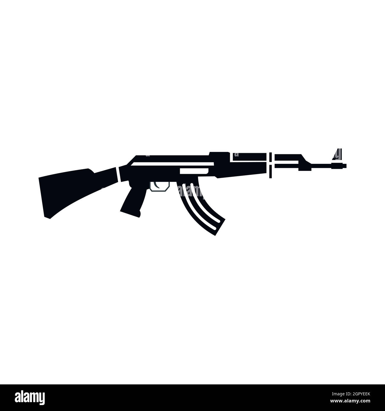 Military rifle icon, simple style Stock Vector Image & Art - Alamy