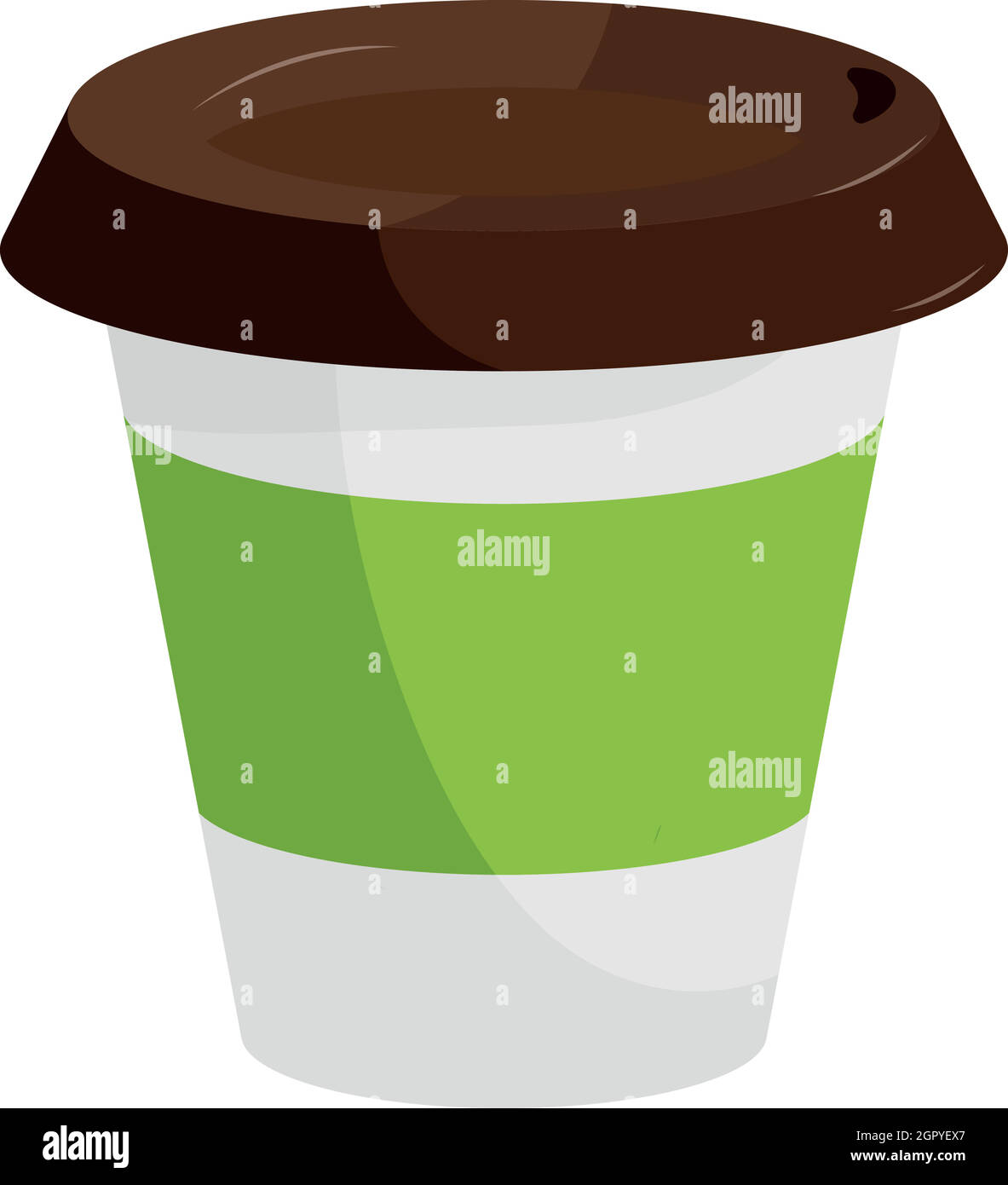 Takeaway cappuccino icon cartoon Stock Vector Images - Alamy