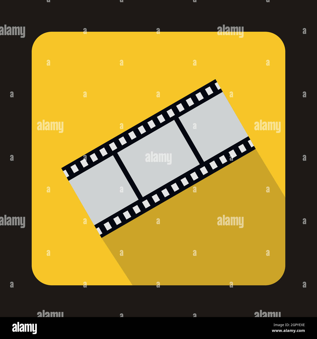 Film strip icon in flat style Stock Vector Image & Art - Alamy