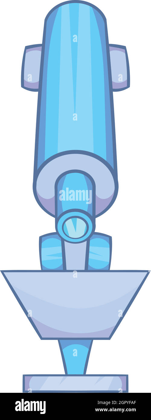 Microscope icon in cartoon style Stock Vector Image & Art - Alamy