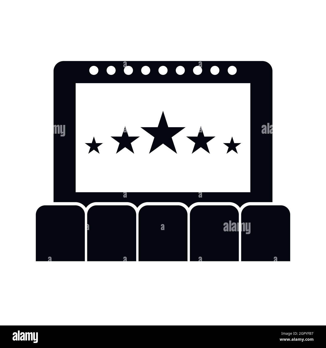 Simple empty dark scene Stock Vector Images - Alamy