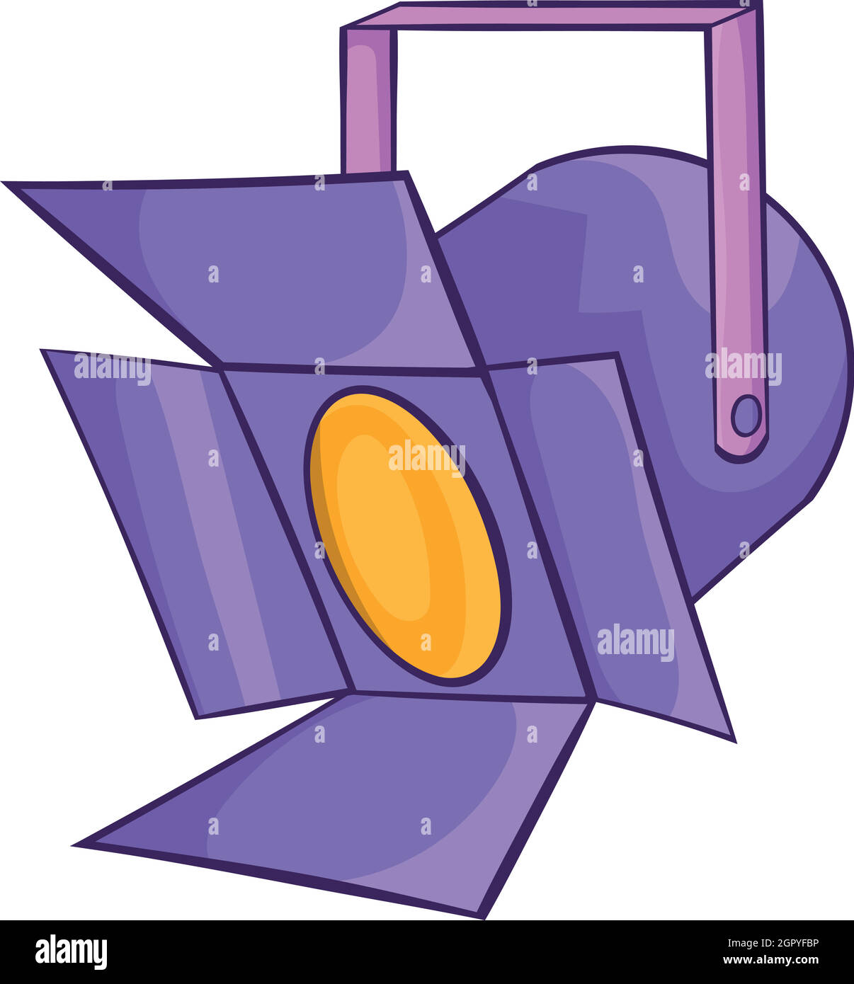 Spotlight icon cartoon style hi-res stock photography and images - Alamy