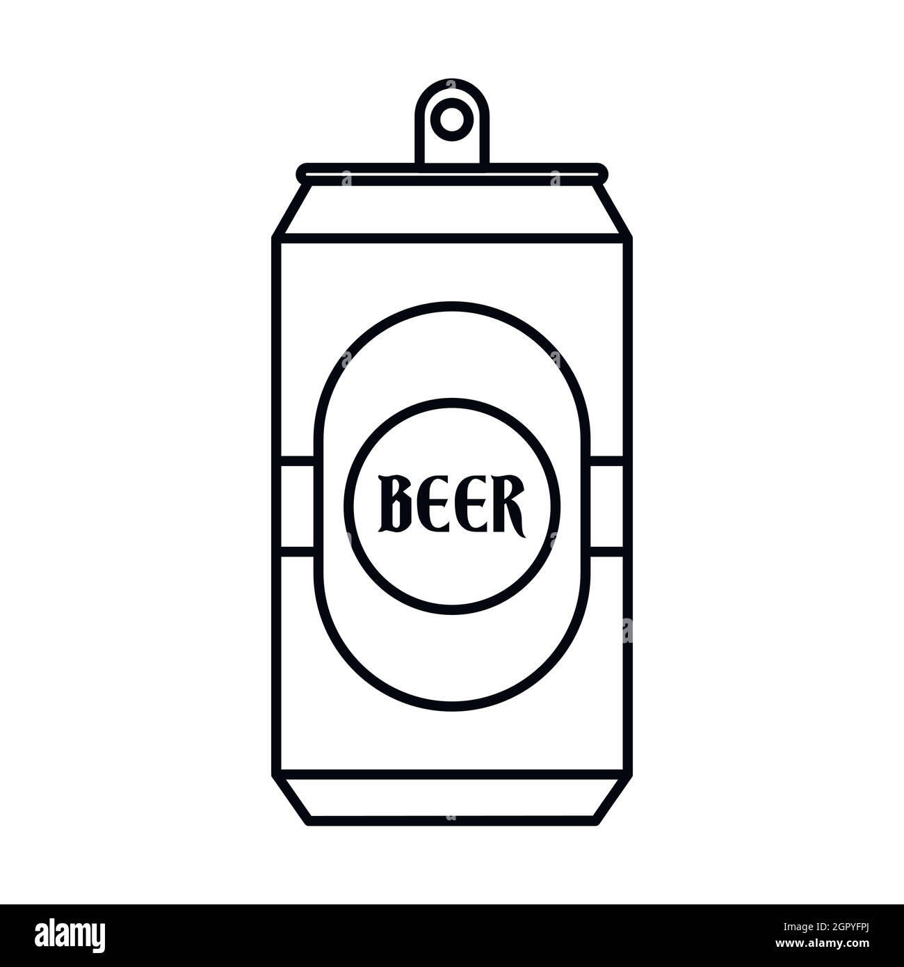 Aluminum can icon, outline style Stock Vector Image & Art - Alamy