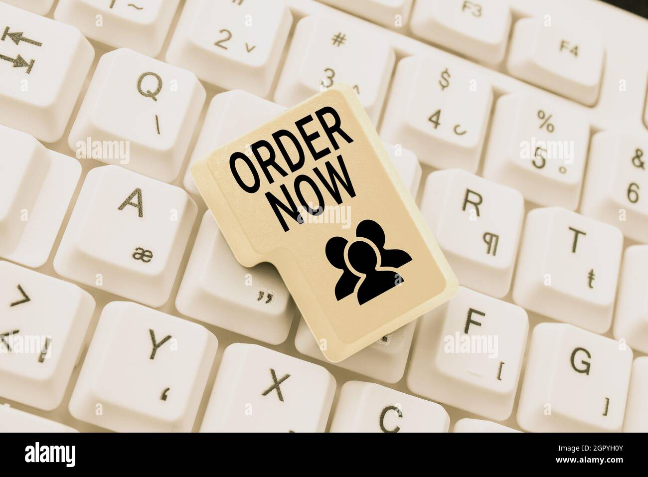 Hand writing sign Order Now. Business approach confirmed request by one ...