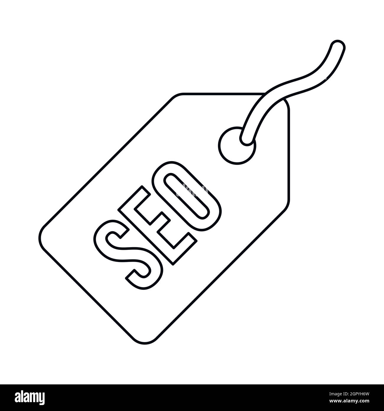 Data marketing icon outline Cut Out Stock Images & Pictures - Alamy