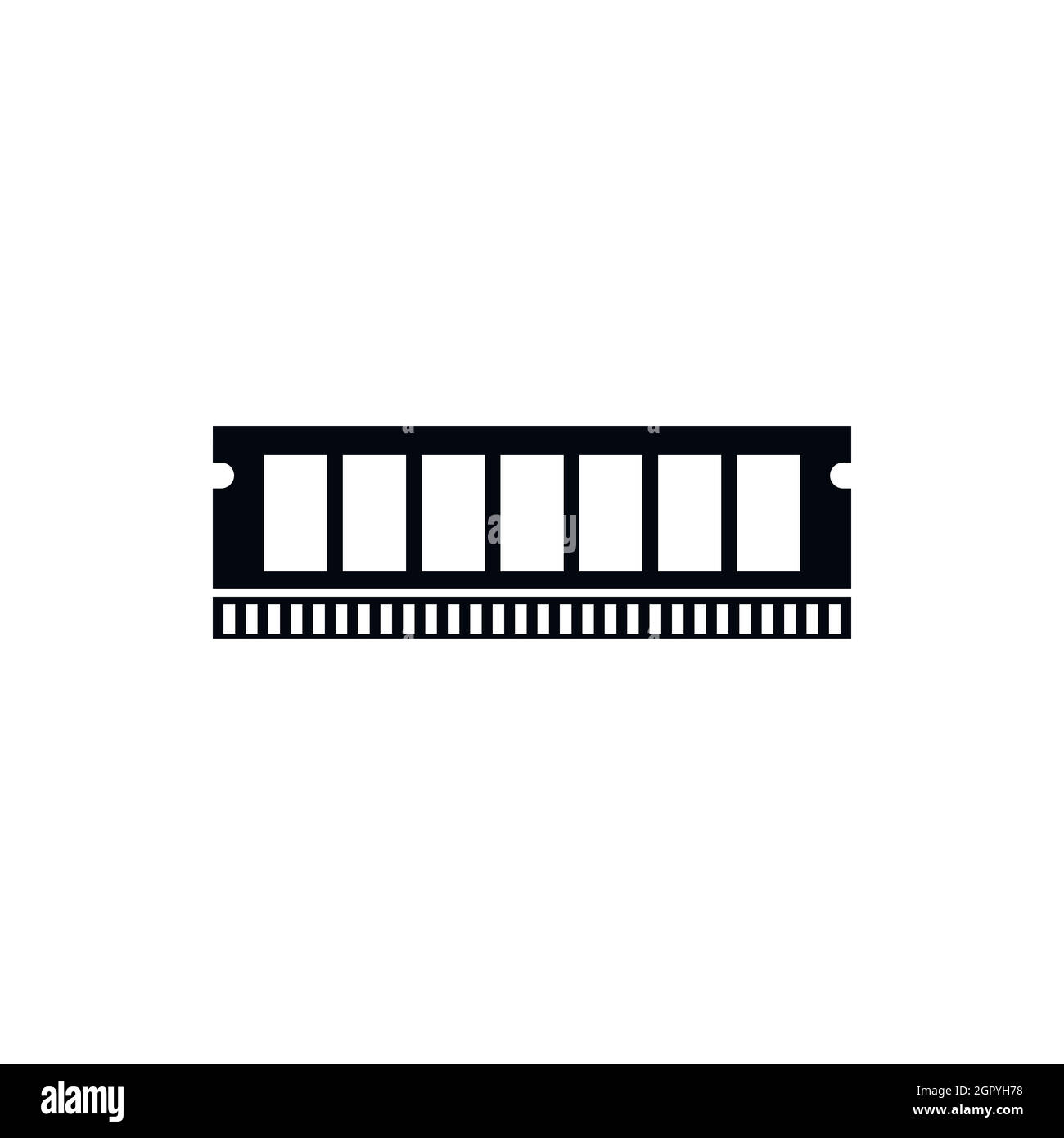 Pc processor icon simple Cut Out Stock Images & Pictures - Alamy