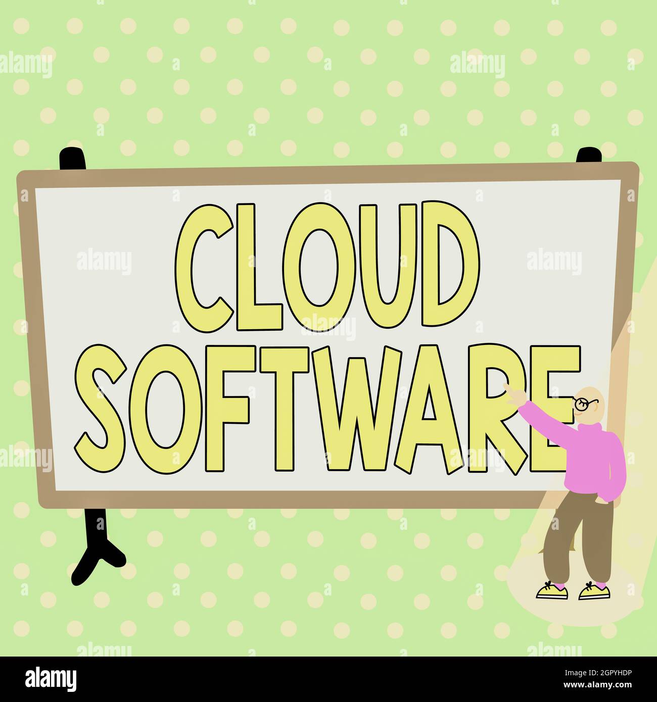 Text sign showing Cloud Software. Business showcase Programs used in Storing Accessing data over ...