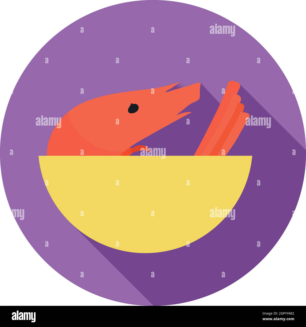 Fresh raw prawn in Stock Vector Images - Alamy