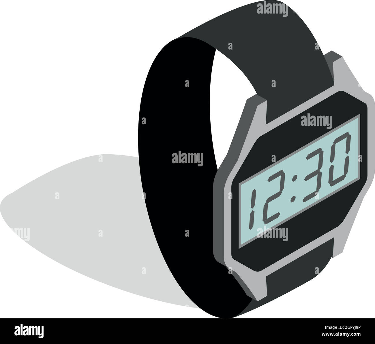 Smart watch wearable wristband device Stock Vector Images - Alamy