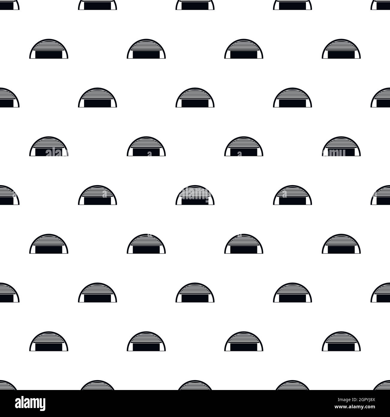 Round garage pattern, simple style Stock Vector Image & Art - Alamy