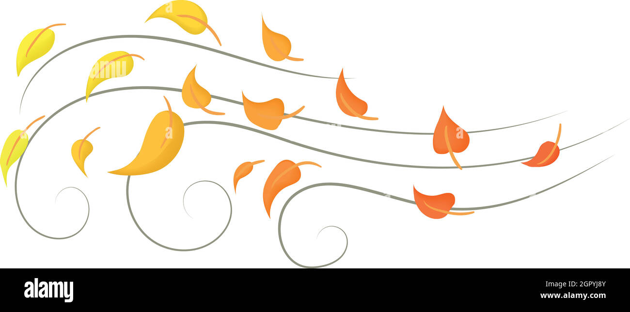 Autumn wind icon, cartoon style Stock Vector Image & Art - Alamy