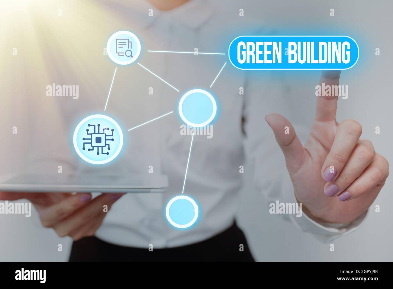 Inspiration showing sign Green Building. Word Written on A structure ...