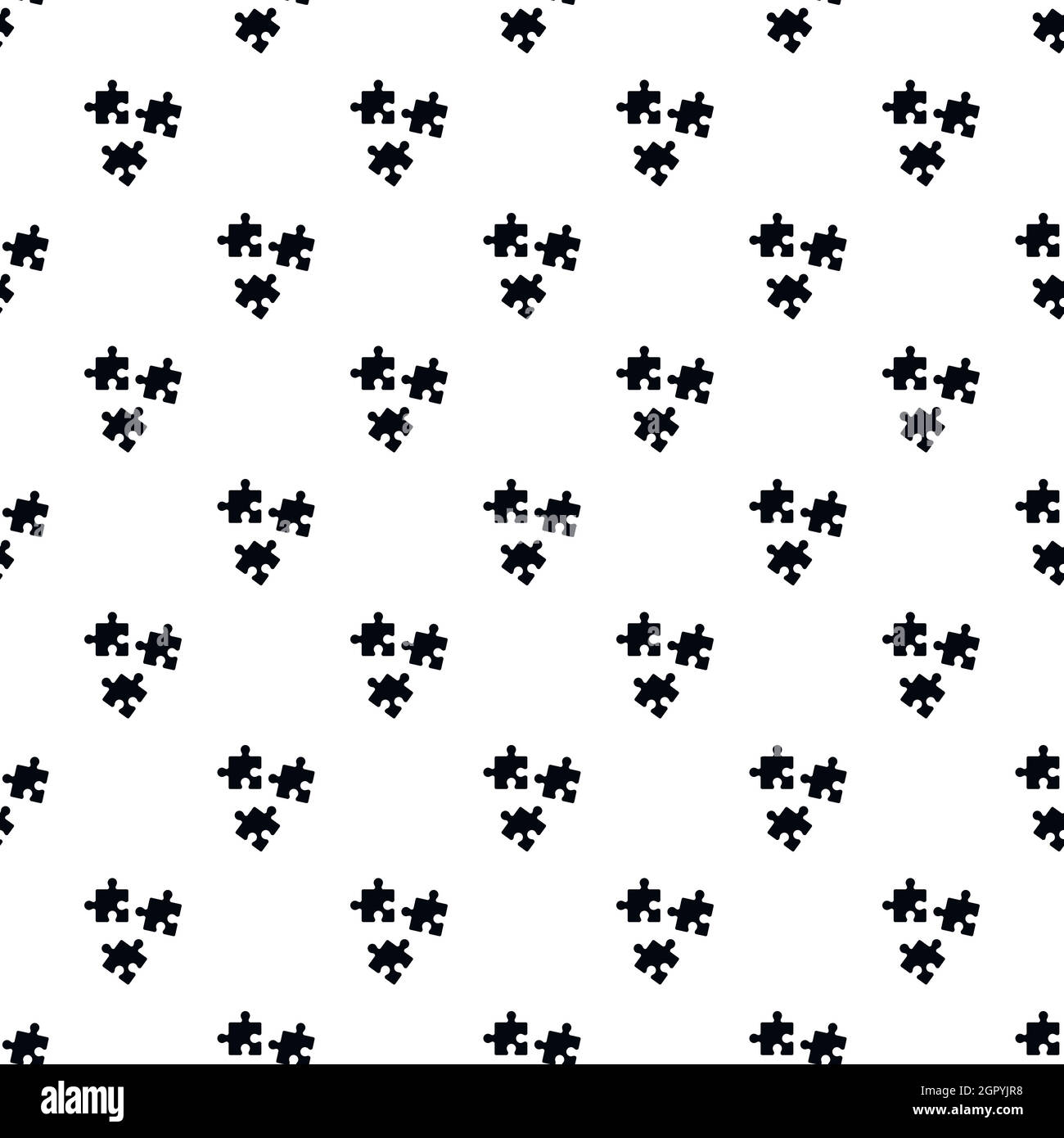 Three puzzle pattern, simple style Stock Vector Image & Art - Alamy