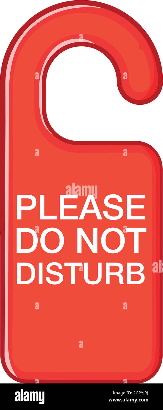 Do not disturb red sign icon, cartoon style Stock Vector Image & Art ...