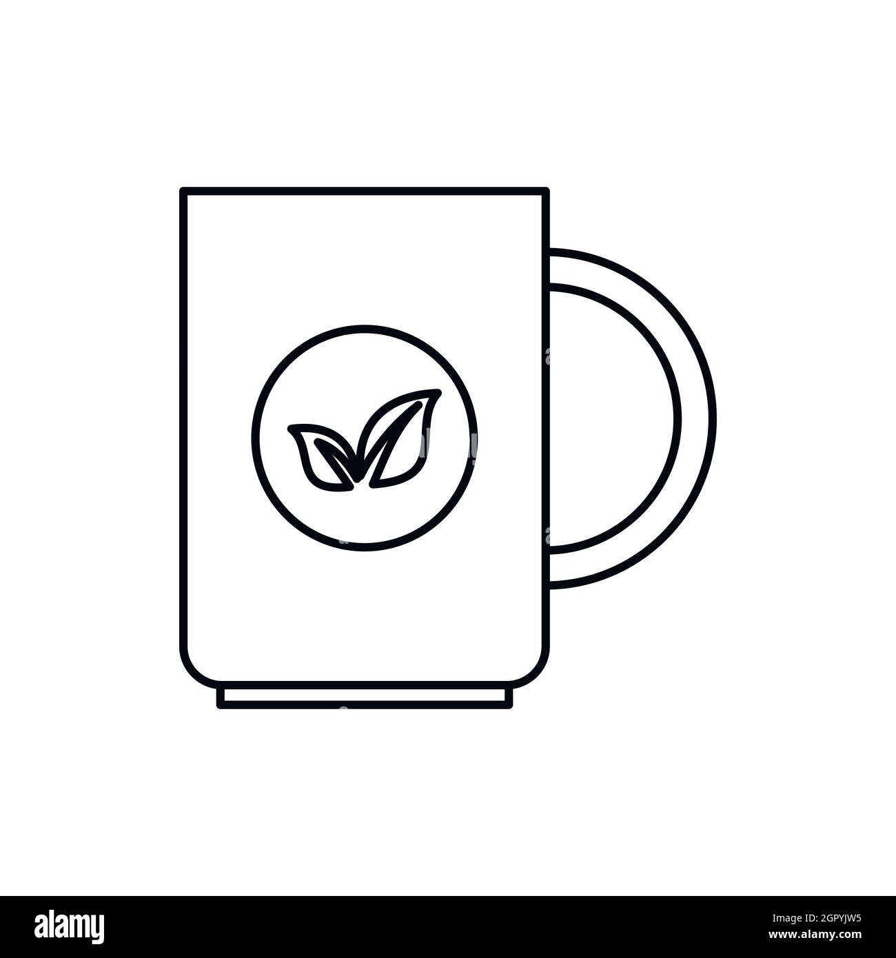 Tea healthy drink line icon Stock Vector Images - Alamy