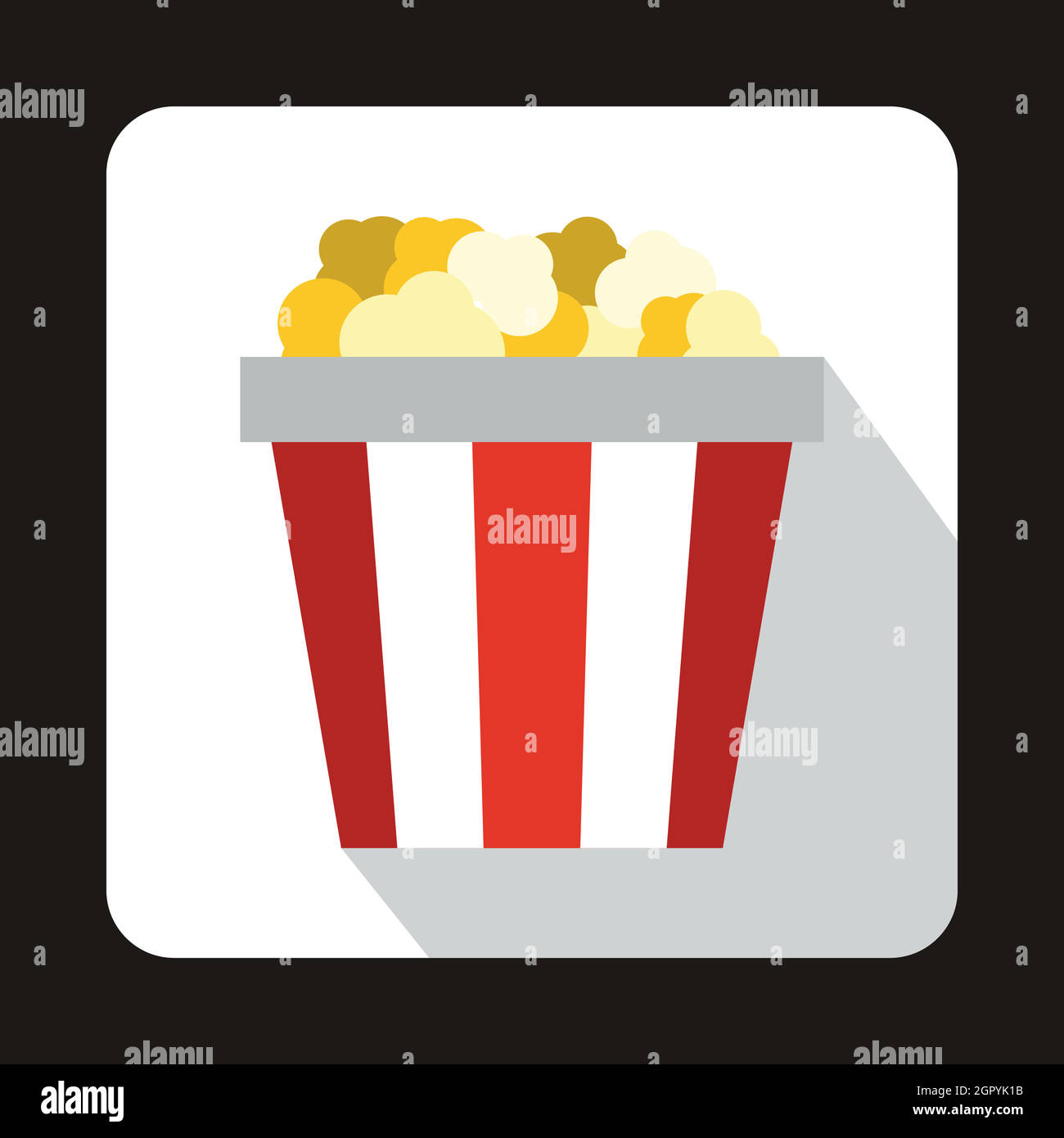 Popcorn box white Stock Vector Images - Alamy