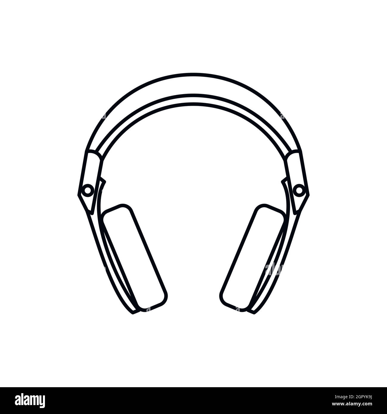 Professional studio equipment headphones Stock Vector Images - Alamy