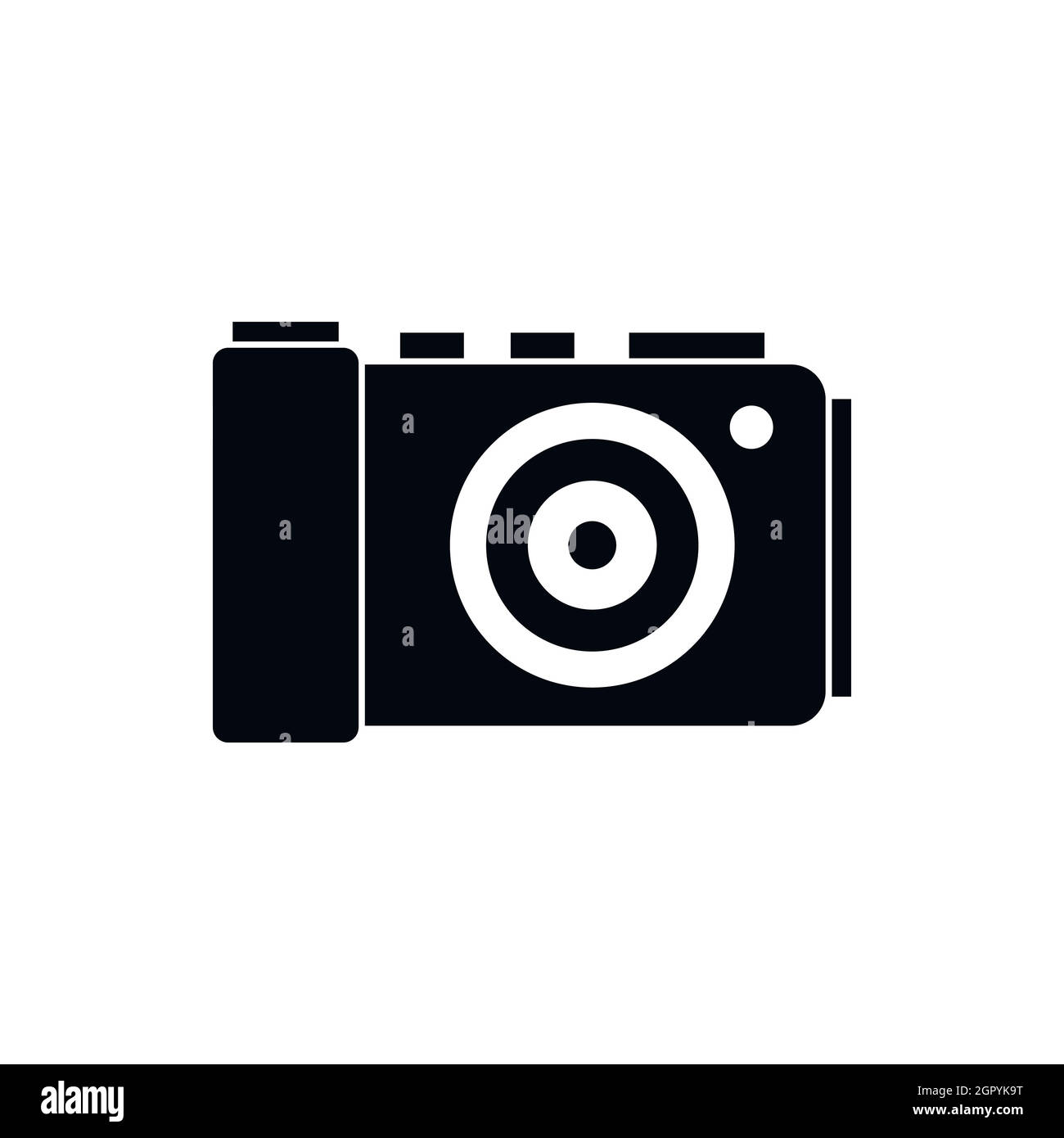 White cinema camera icon isolated Cut Out Stock Images & Pictures - Alamy