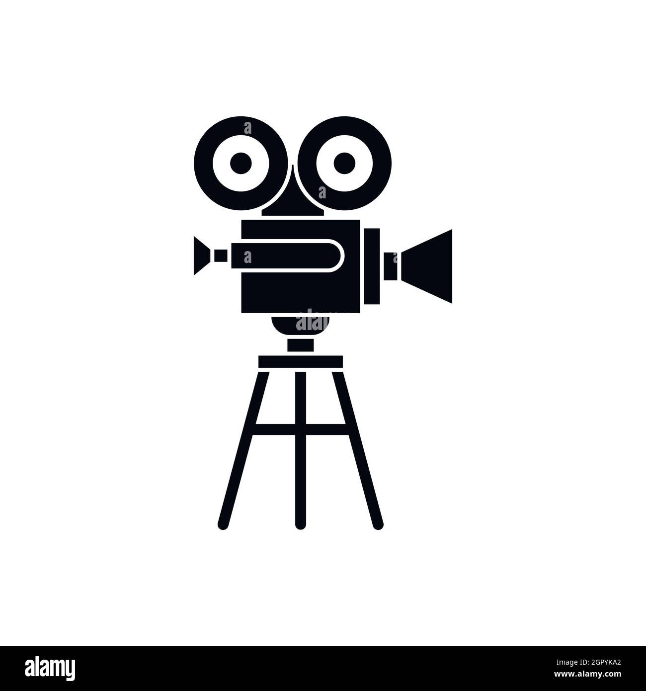 Retro film projector icon, simple style Stock Vector Image & Art - Alamy