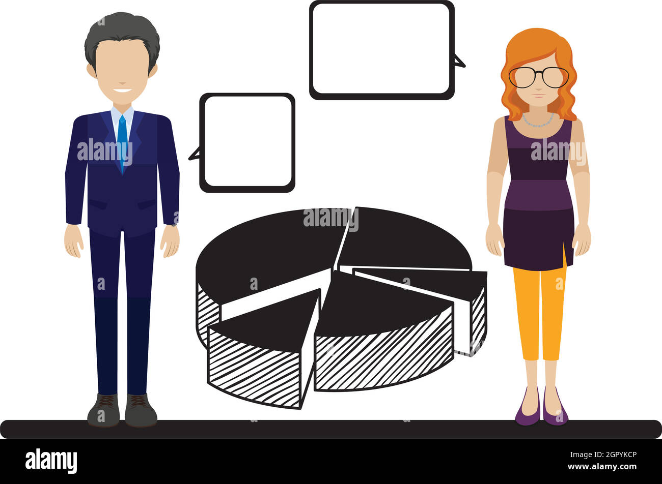 Presenting information Stock Vector Images - Alamy