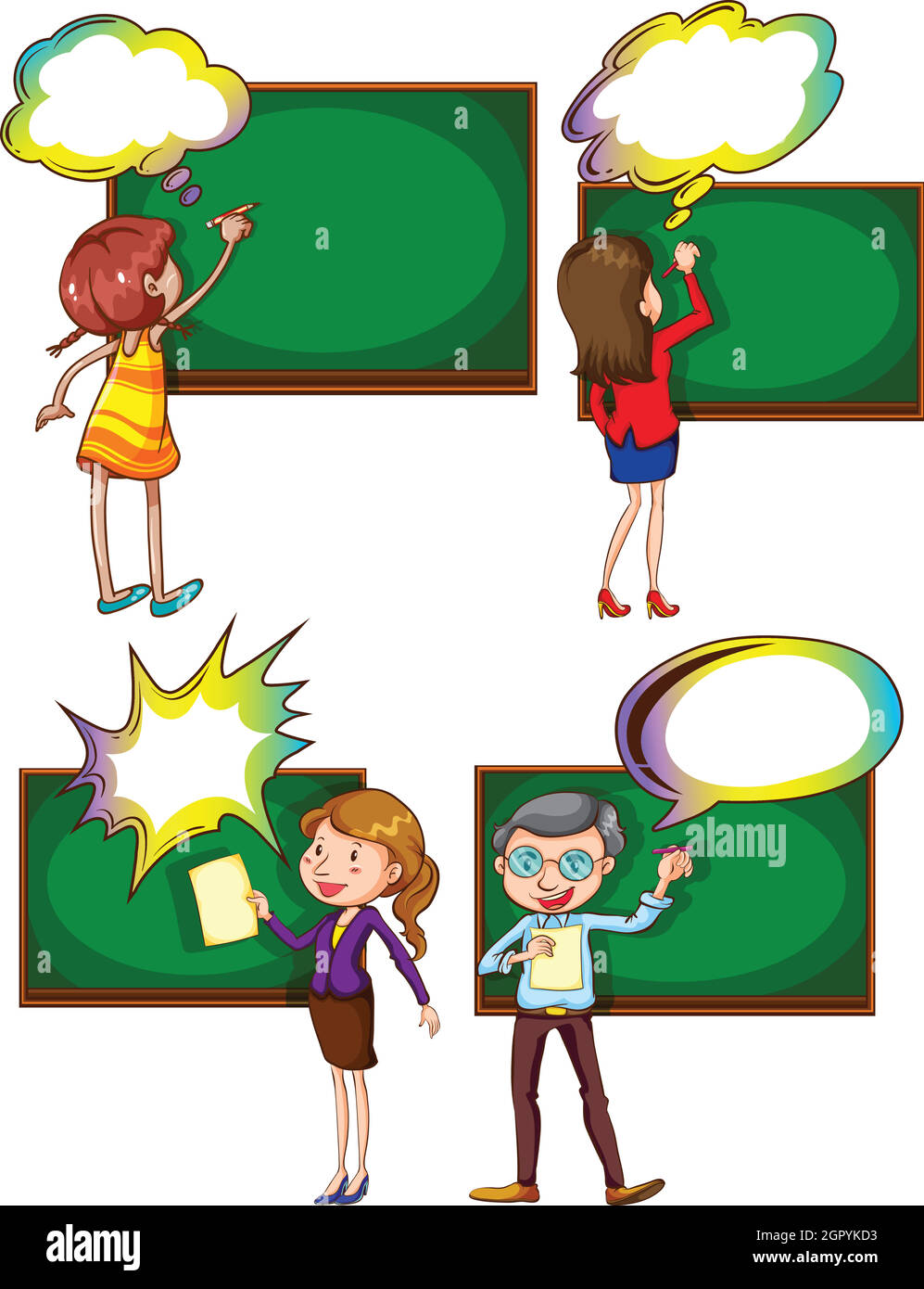 Artistic kid drawing on Cut Out Stock Images & Pictures - Alamy