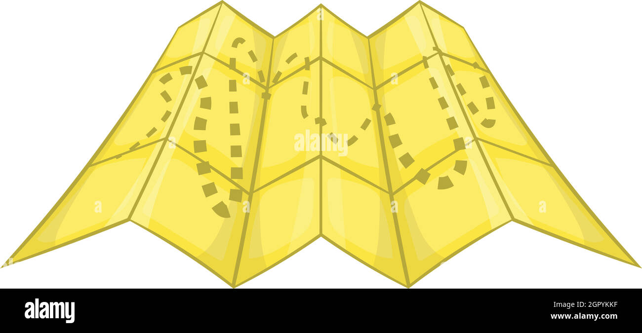 Road map icon, cartoon style Stock Vector Image & Art - Alamy