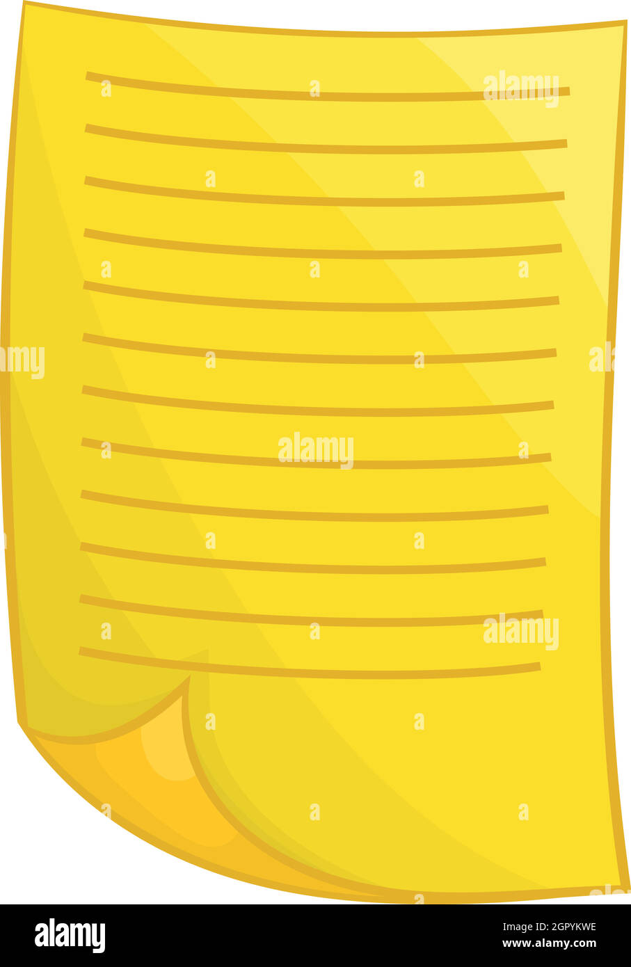 Document icon, cartoon style Stock Vector Image & Art - Alamy