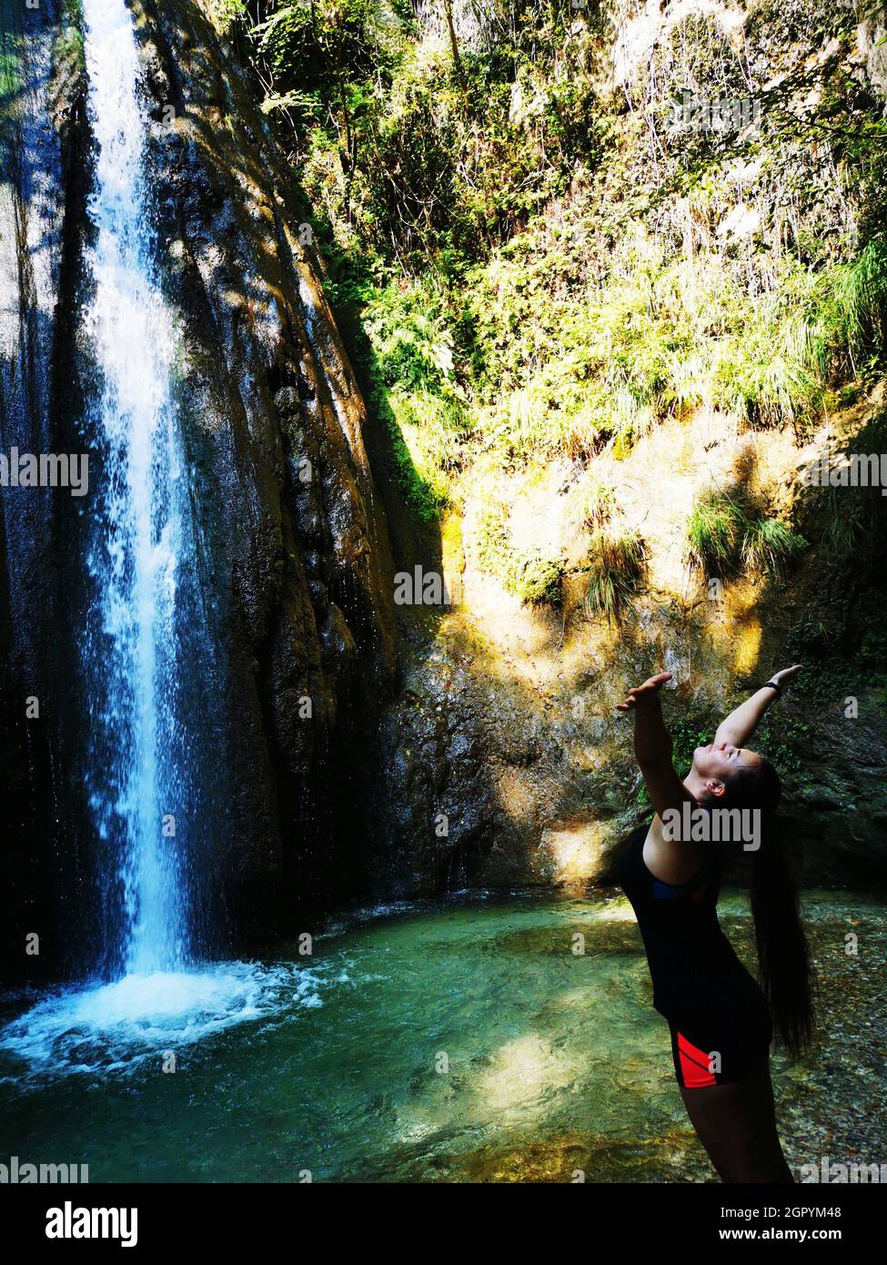 Ponale waterfall hi-res stock photography and images - Alamy