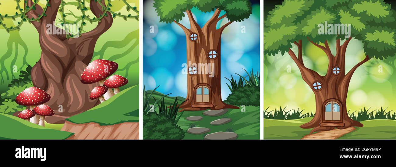 Fairy tale decoration Stock Vector Images - Alamy