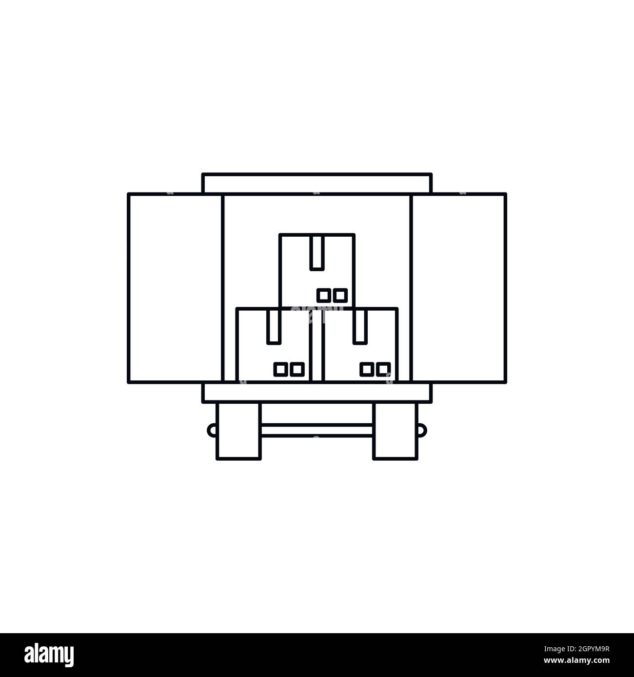 Delivering load Cut Out Stock Images & Pictures - Alamy