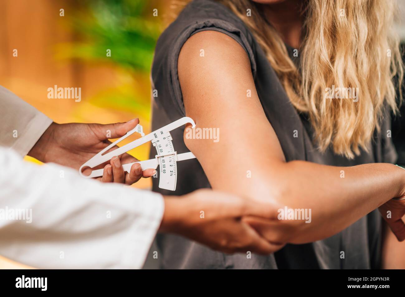 Fat measurement arm hi-res stock photography and images - Alamy