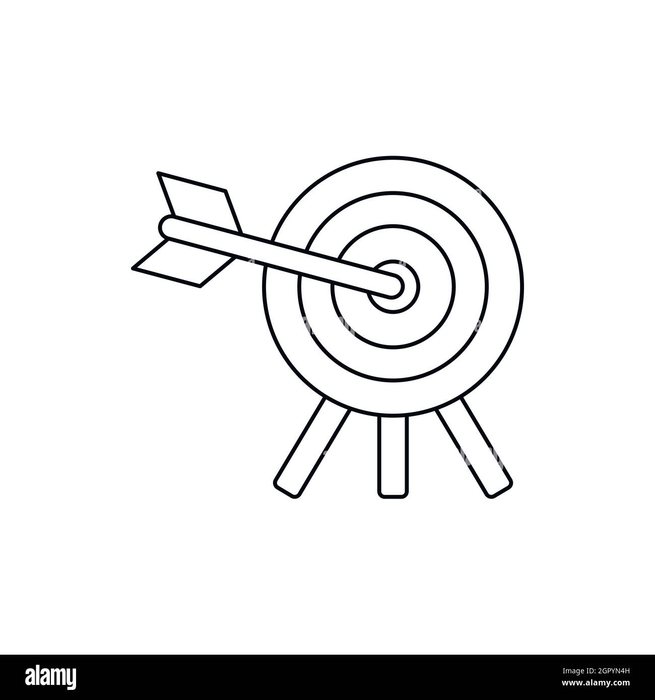 Target icon in outline style Stock Vector Image & Art - Alamy
