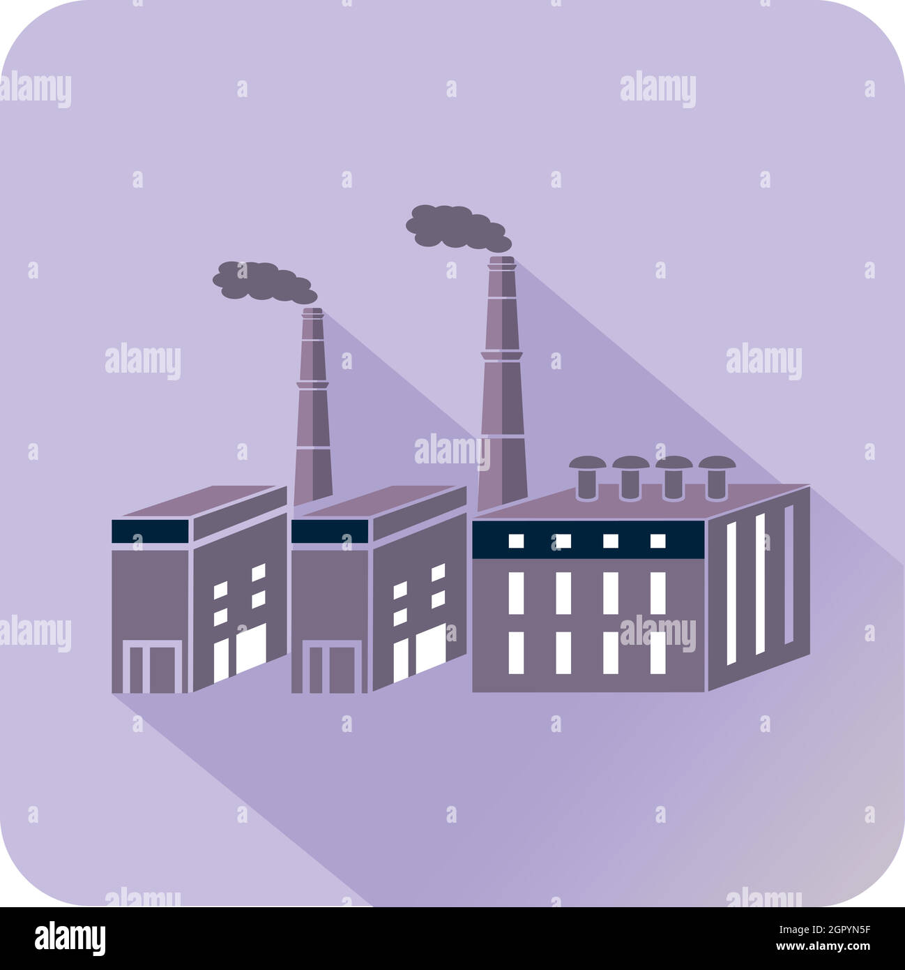 Large production plant icon hi-res stock photography and images - Alamy
