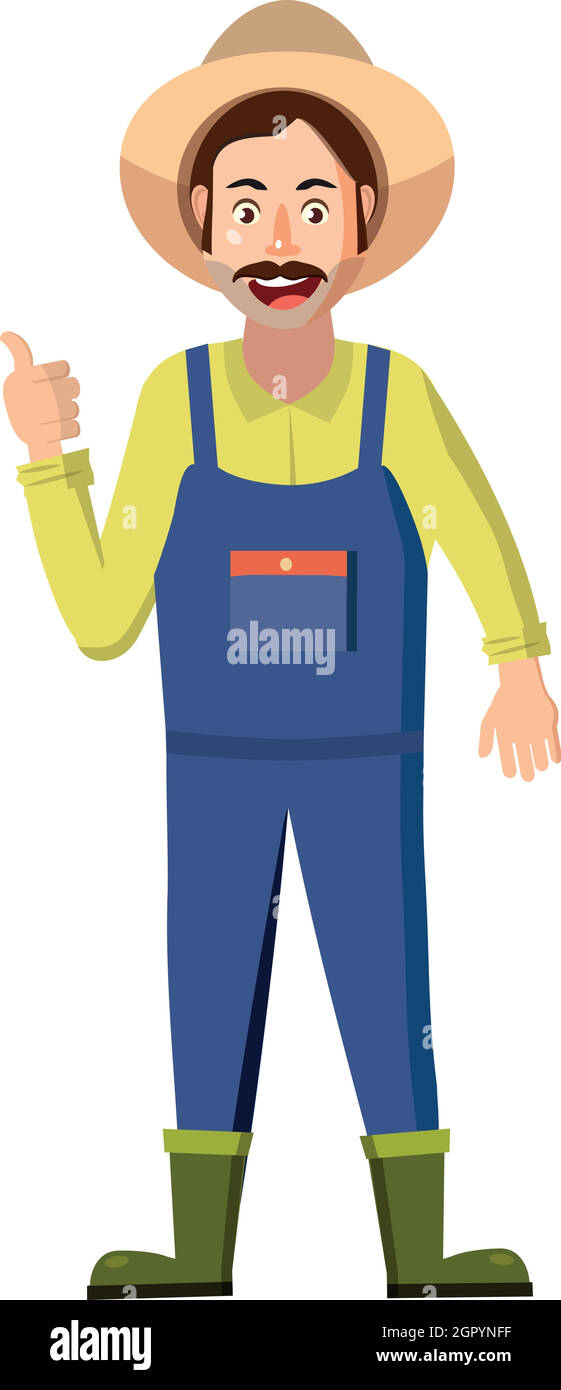 Rural farmer working in Stock Vector Images - Alamy