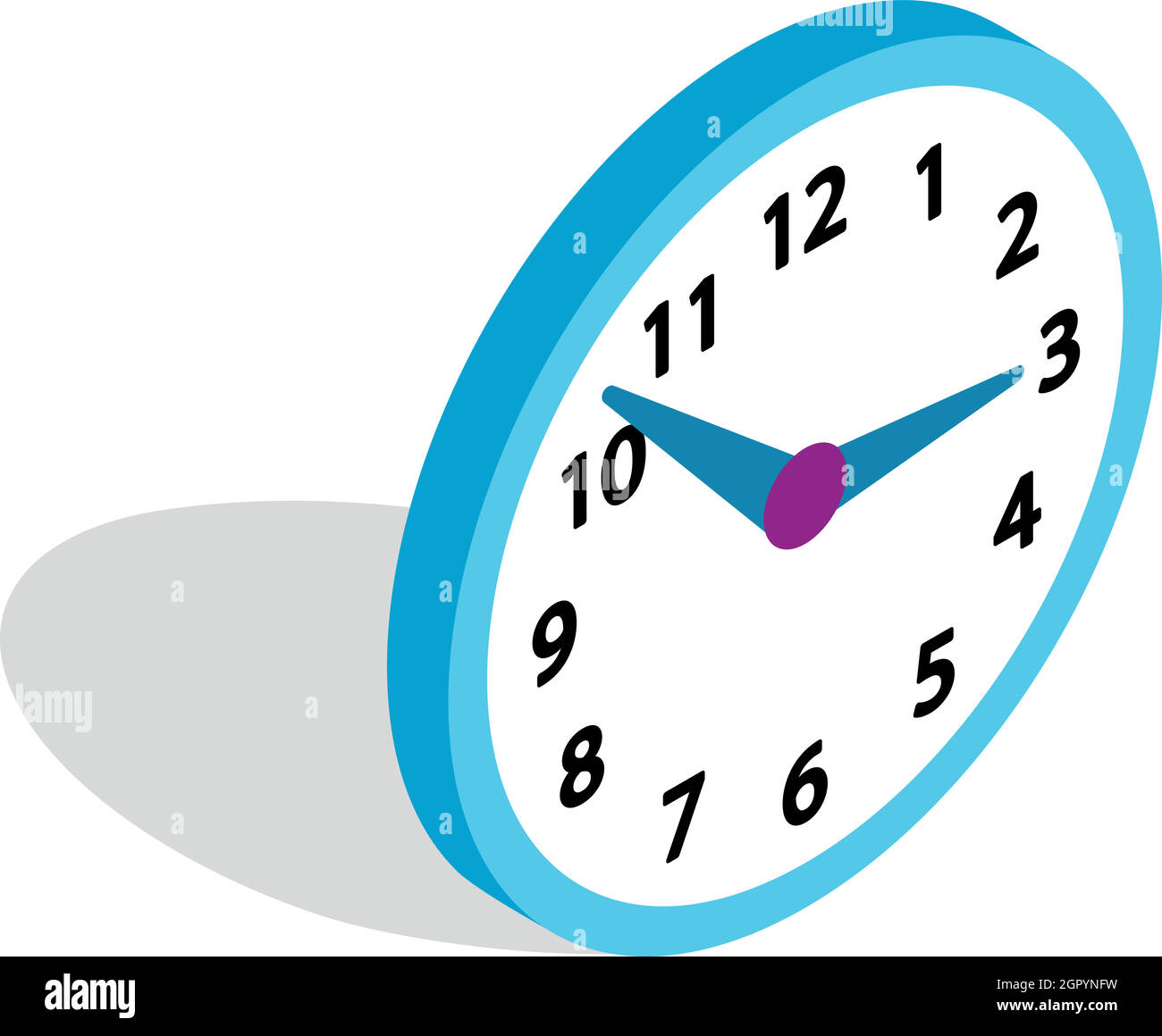 Office clock icon, isometric 3d style Stock Vector Image & Art - Alamy