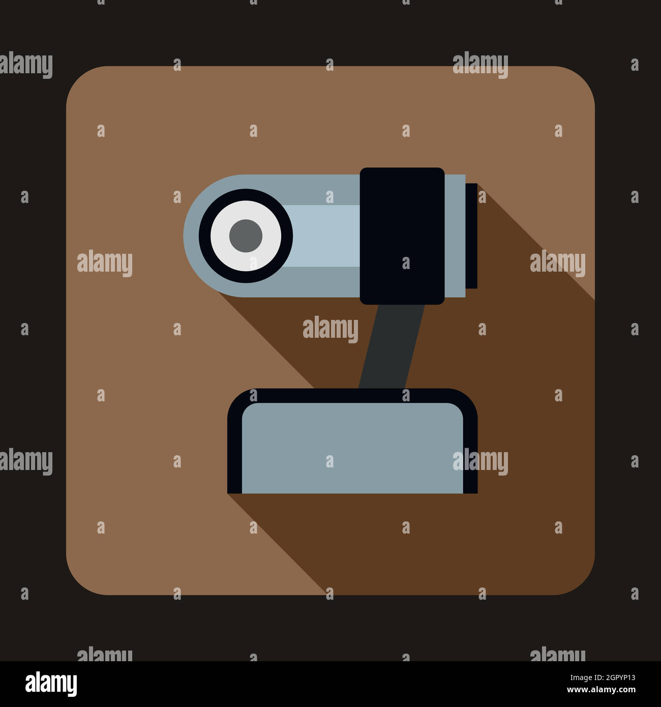 Webcam icon in flat style Stock Vector Image & Art - Alamy