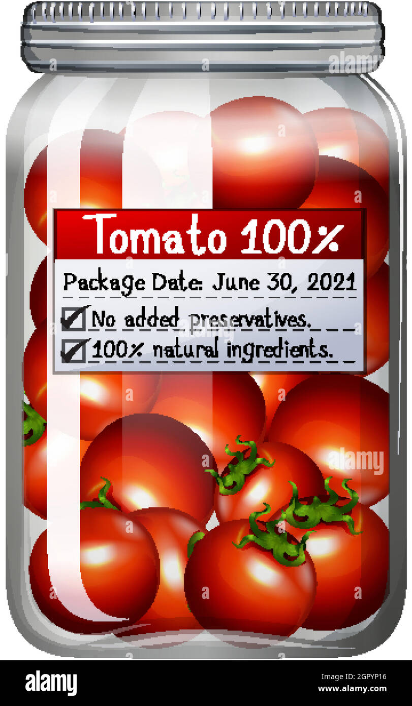 Organic label tomatoes Stock Vector Images - Alamy