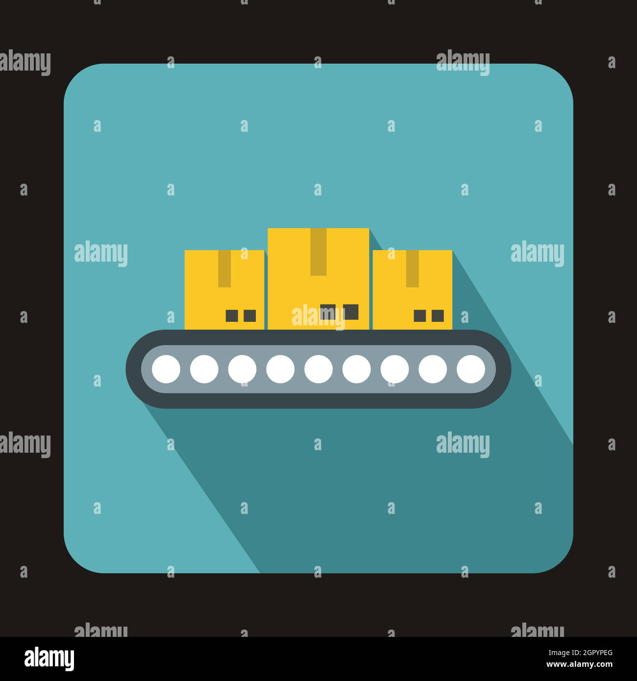 Conveyor packing Stock Vector Images - Alamy