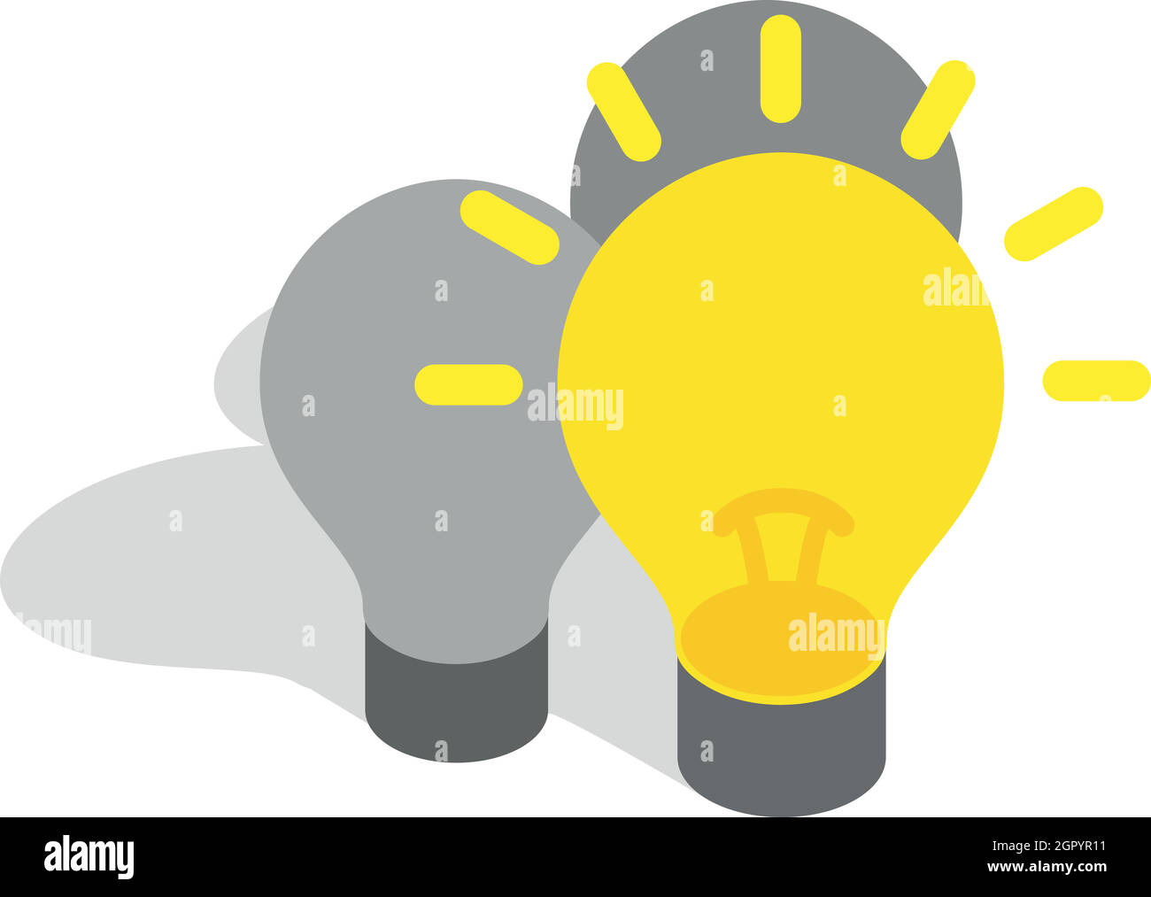 Lamp with light on Stock Vector Images - Alamy