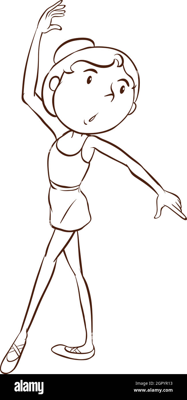 A simple sketch of a ballet dancer Stock Vector Image & Art - Alamy