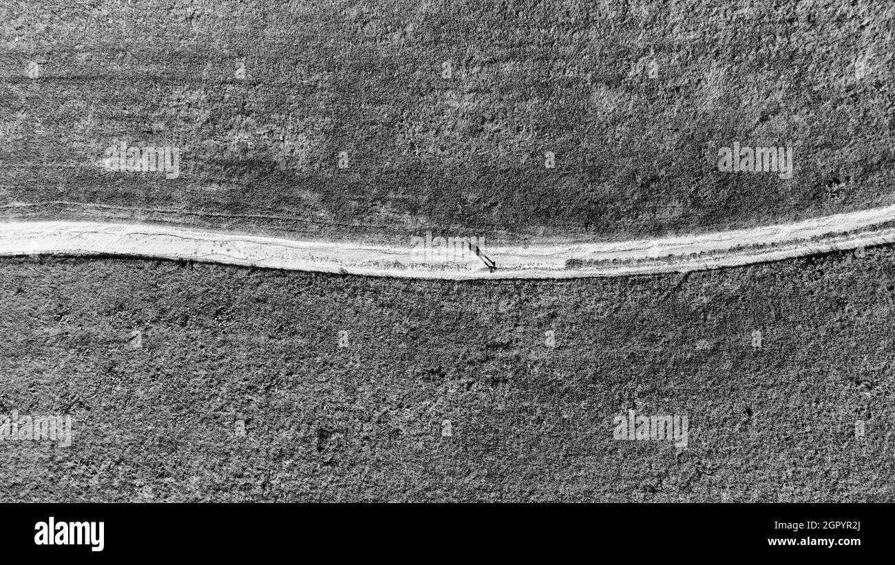 View highway from car Black and White Stock Photos & Images - Alamy