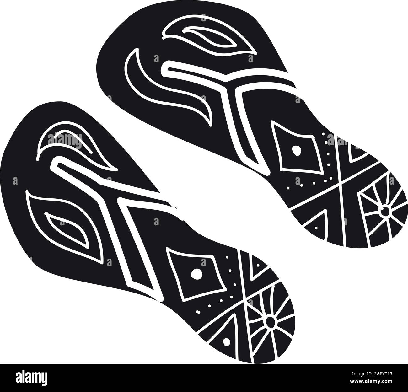 Beach flip flops icon, simple style Stock Vector Image & Art - Alamy