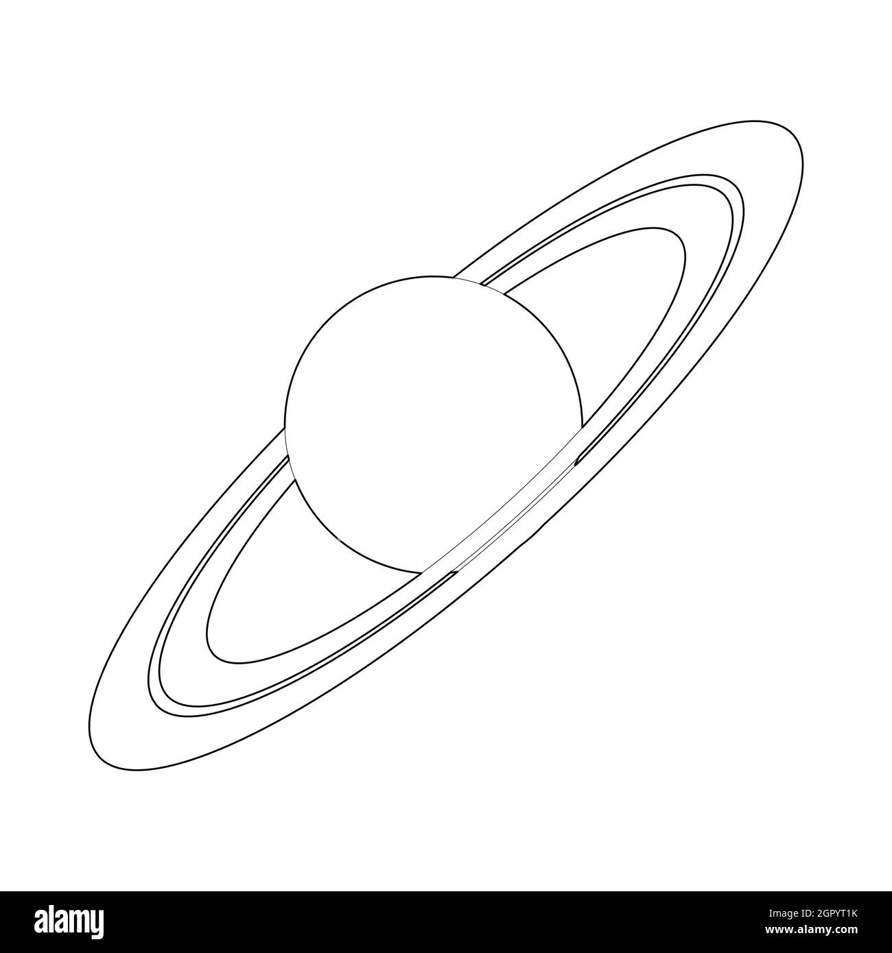 Vector illustration planet saturn Stock Vector Images - Alamy