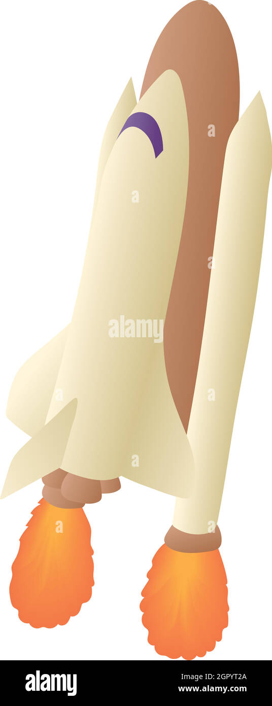 Space shuttle icon, cartoon style Stock Vector Image & Art - Alamy