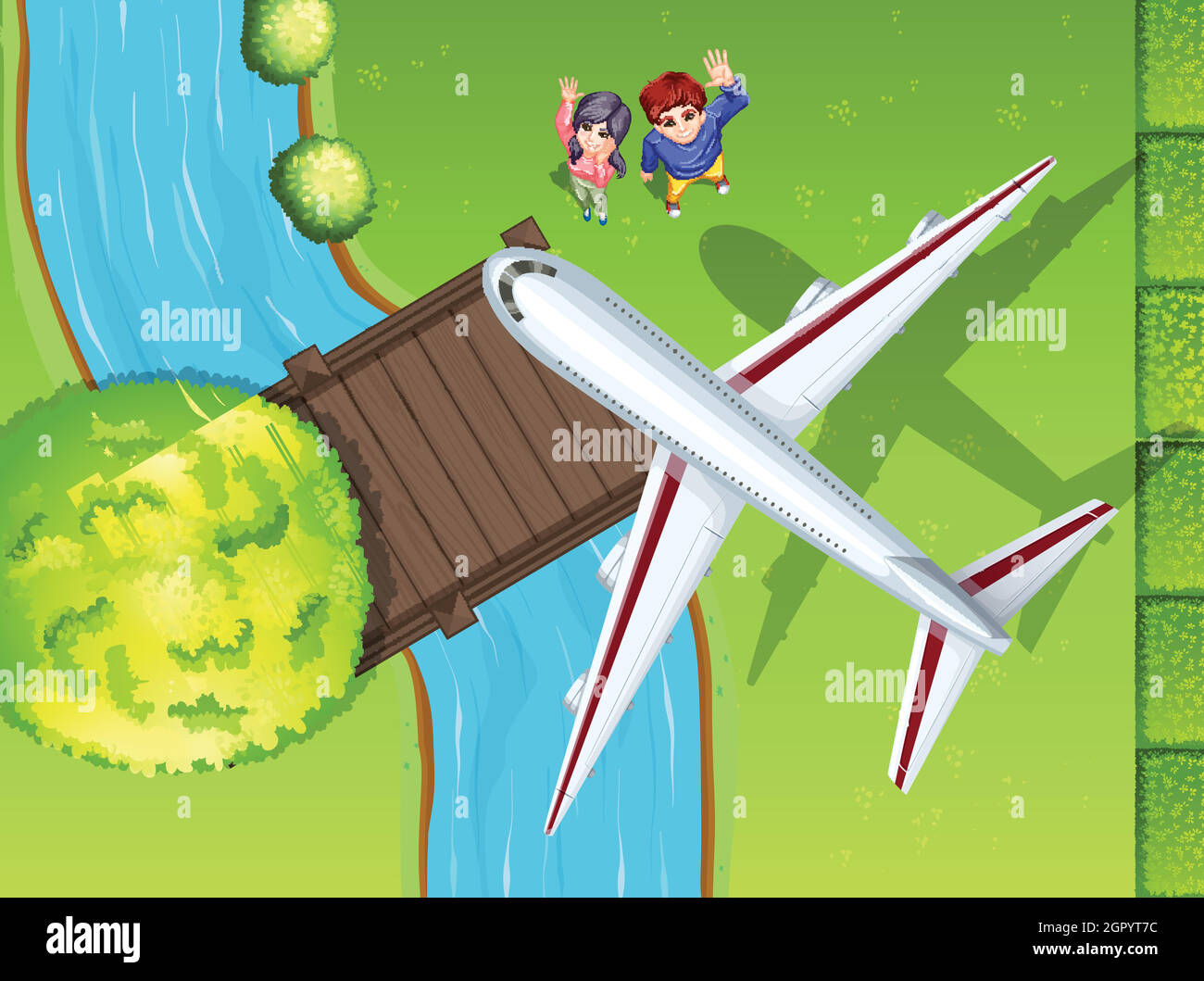 Planes park Stock Vector Images - Alamy