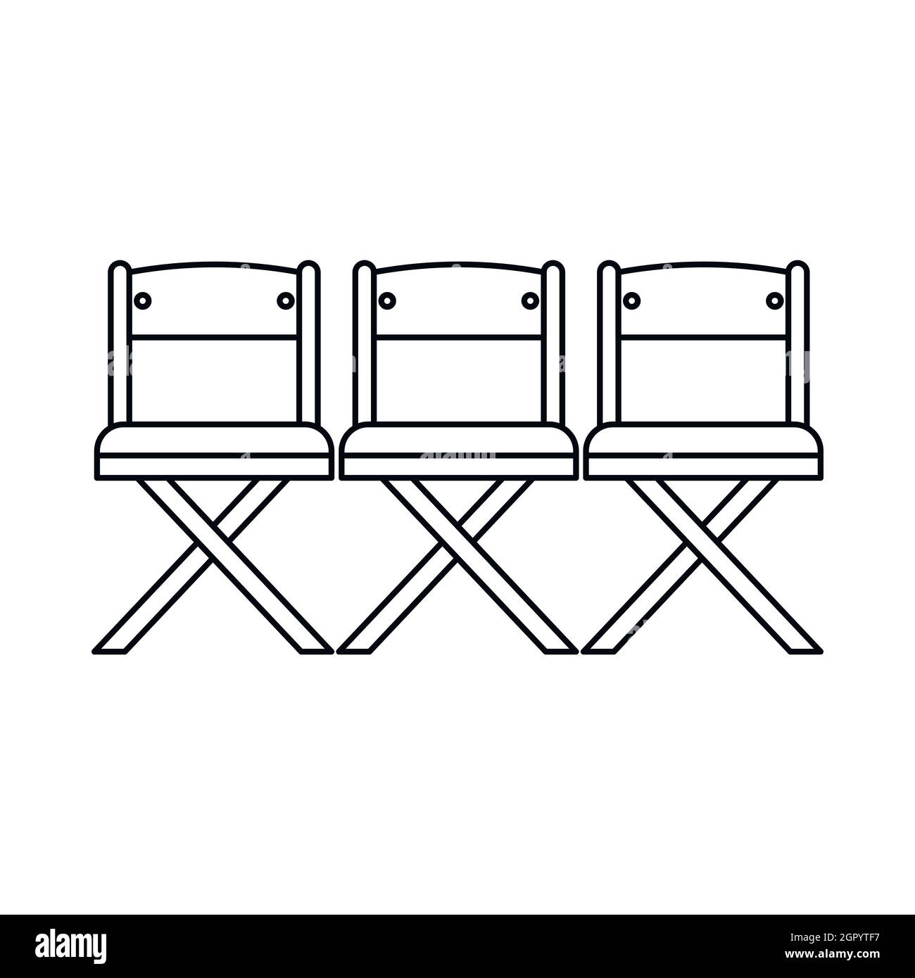 Theater chairs icon, outline style Stock Vector Image & Art - Alamy