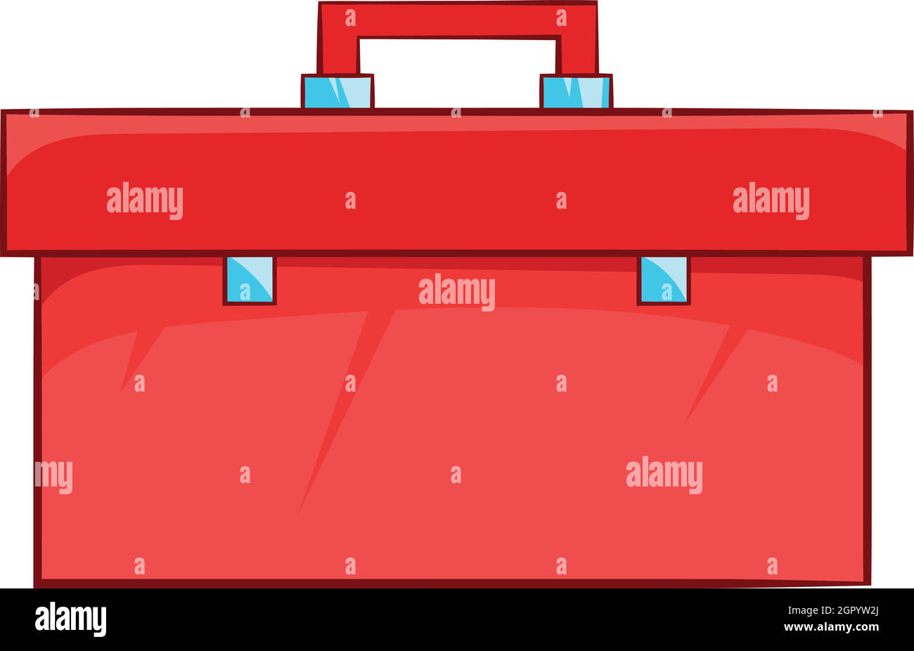 Closed red case icon in cartoon style Stock Vector Image & Art - Alamy